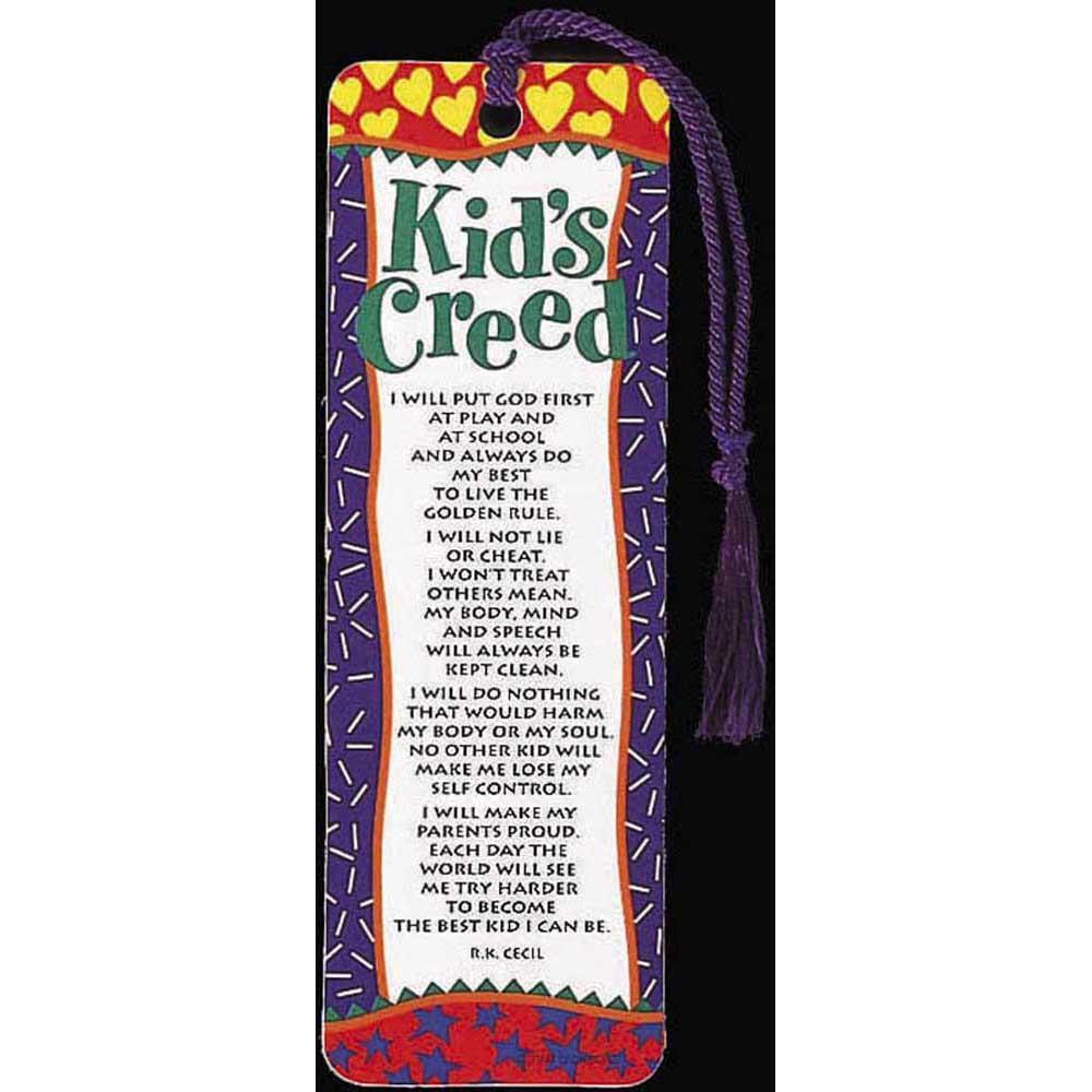 Bookmark - Kid's Creed - "I will put God first..." – The Remembrance Center