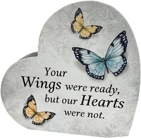 Heart Sitter - Butterfly Plaque – The Remembrance Center