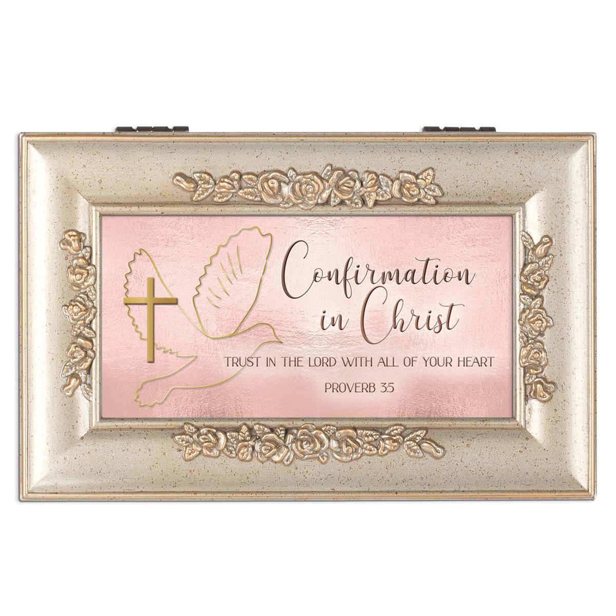 Music Box - Confirmation - Song: Amazing Grace - Antique Silver Tone ...