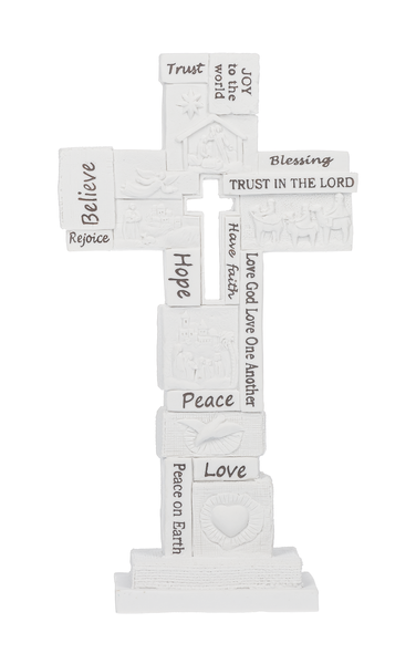 Cross - Light Up Pedastal Cross- 9.5" H – The Remembrance Center