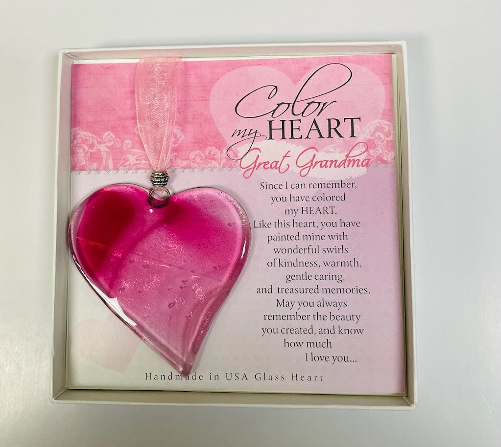 Ornament-Great Grandmother Heart – The Remembrance Center