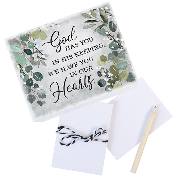 Funeral Keepsakes-"In His Keeping" Prayer Box – The Remembrance Center