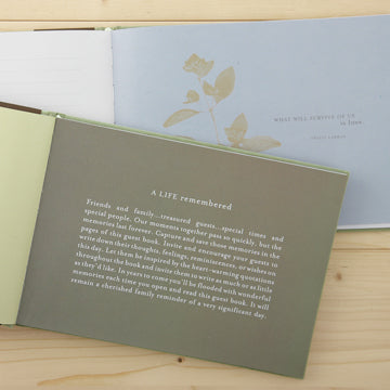 Memorial Guest Book - A Life Remembered – The Remembrance Center
