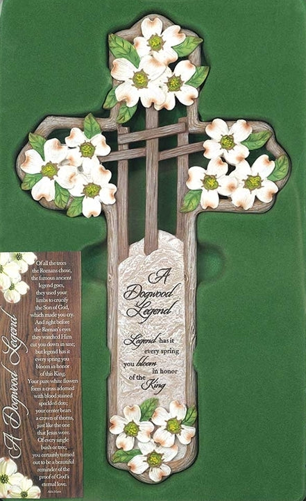 Cross - "A Dogwood Legend" - Wall-Mounted - 12" – The Remembrance Center